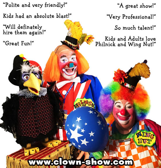 CLOWN SHOW! Home Page--home of whimsical amusement and fun!